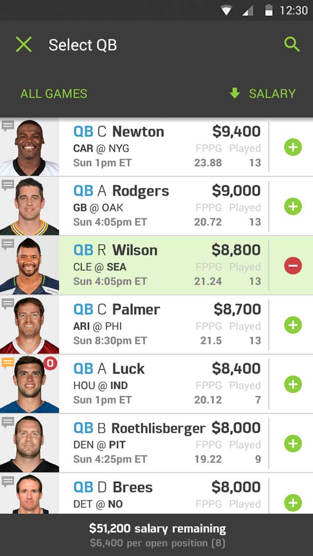 Android App | FanDuel